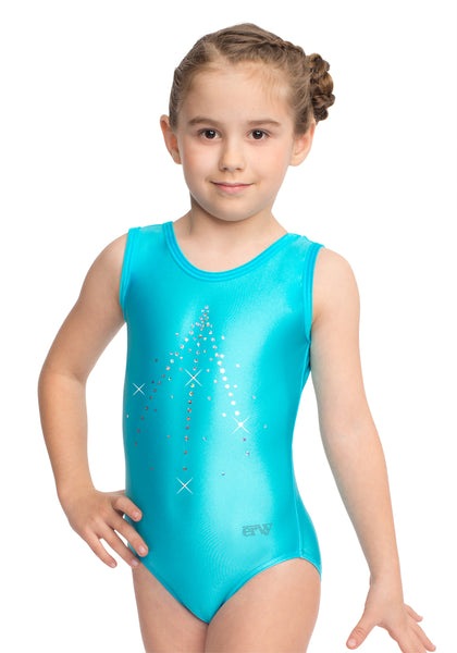 Ervy Bijou Leotard Caribbean Blue Elite Gymnastics